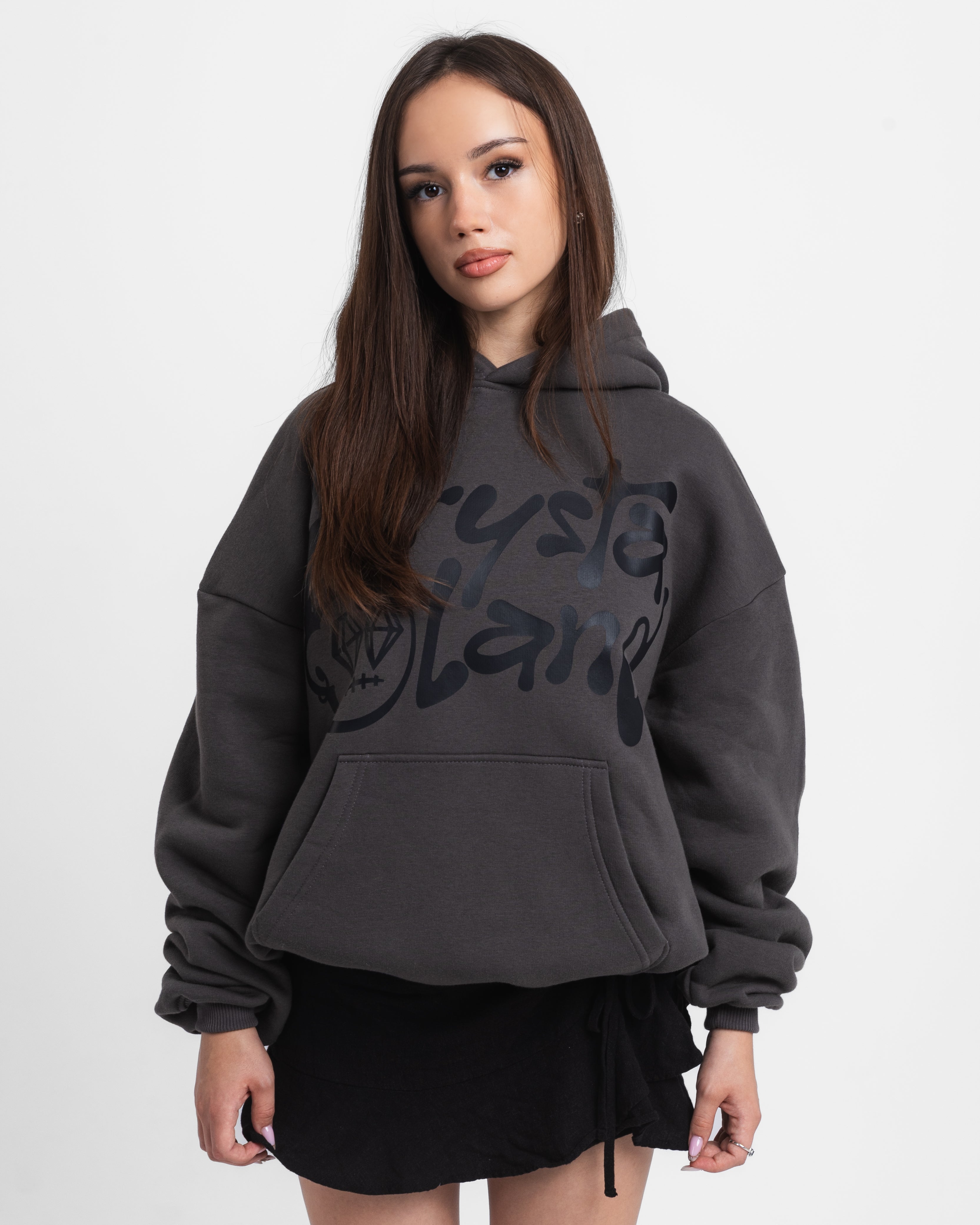CRYSTALAND SHADOW GREY HOODIE