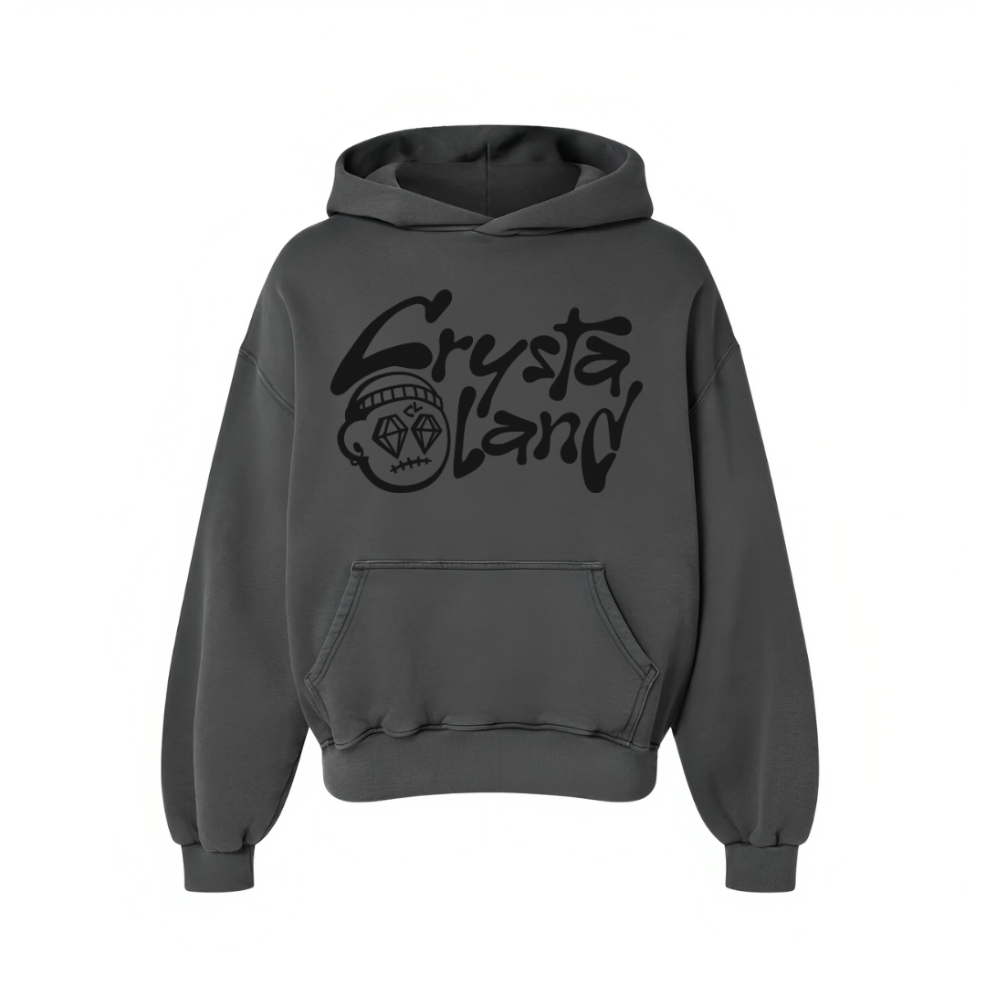 CRYSTALAND SHADOW GREY HOODIE