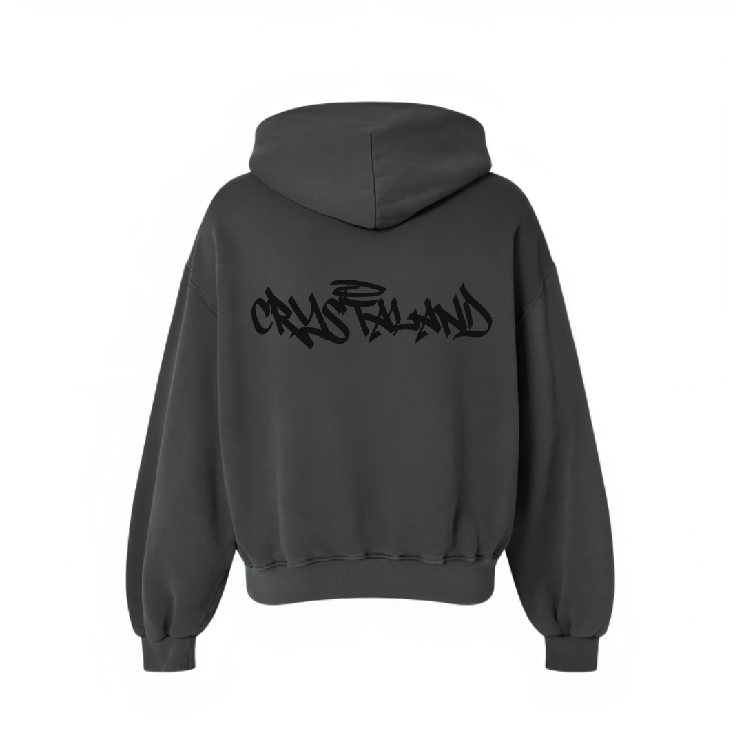 CRYSTALAND SHADOW GREY HOODIE