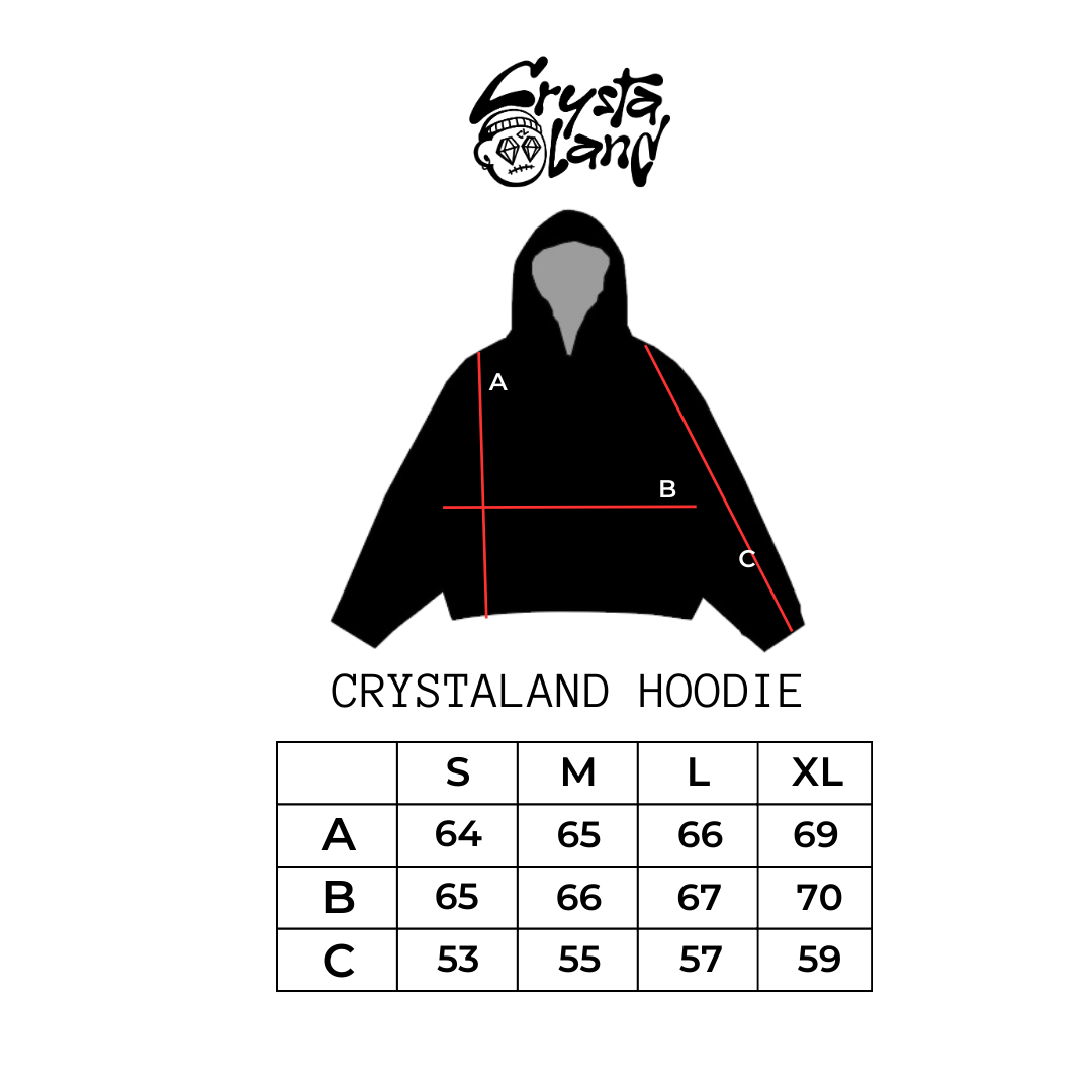 CRYSTALAND SHADOW GREY HOODIE